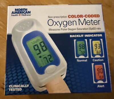 North American Health & Wellness Color-Coded Finger Oxygen Meter | eBay