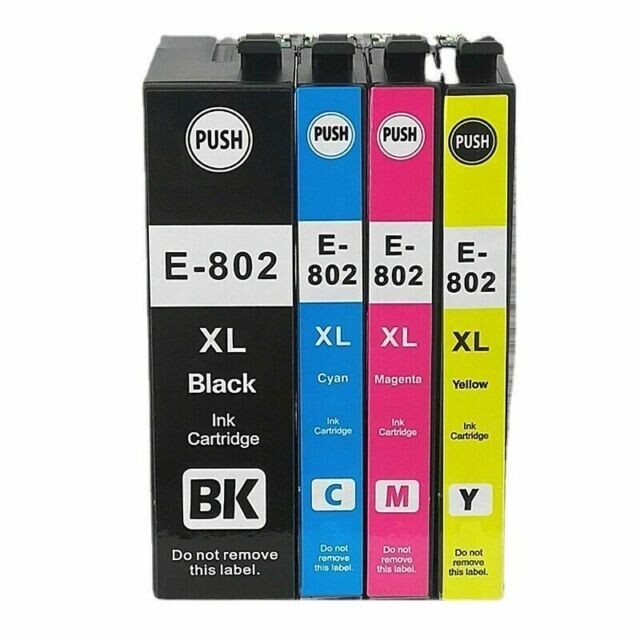 4x Generic 802XL Ink Cartridge For Epson WorkForce Pro WF-4720 WF-4740 ...