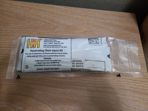 H&H Penetrating Chest Injury Kit Bolin ABD Pad Wound Seal Kit | eBay