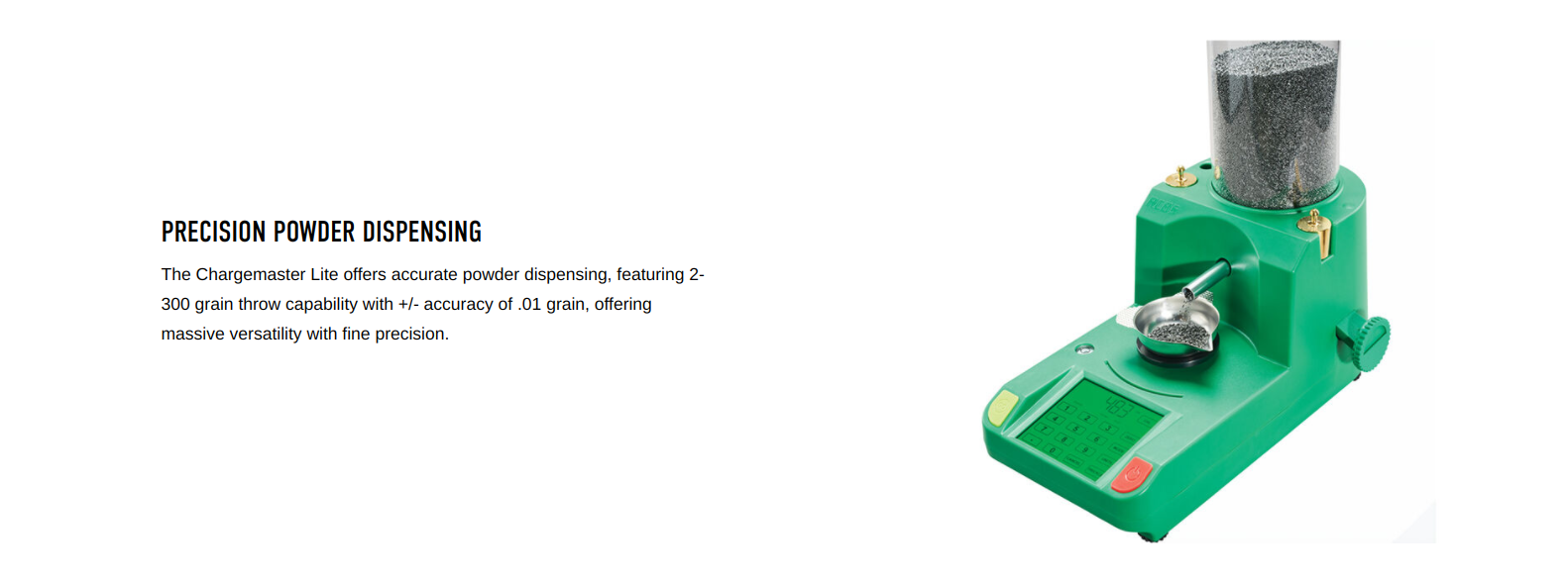 RCBS CHARGEMASTER Lite LCD Touchscreen Accurate Powder Measuring ...