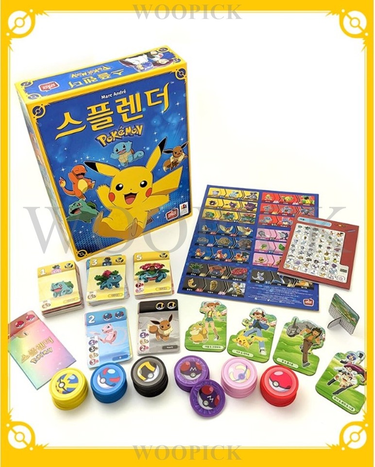 Splendor Pokemon+Chips+Point Salad Eevee+Paper Sapari Pikachu Board ...