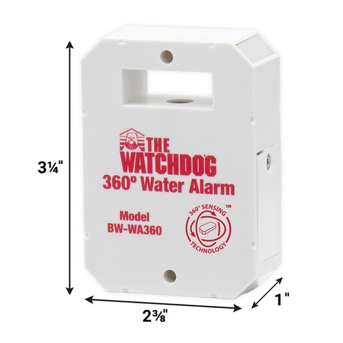 Battery Operated Water Alarm 110 dB Compact Design Detects Leaks ...