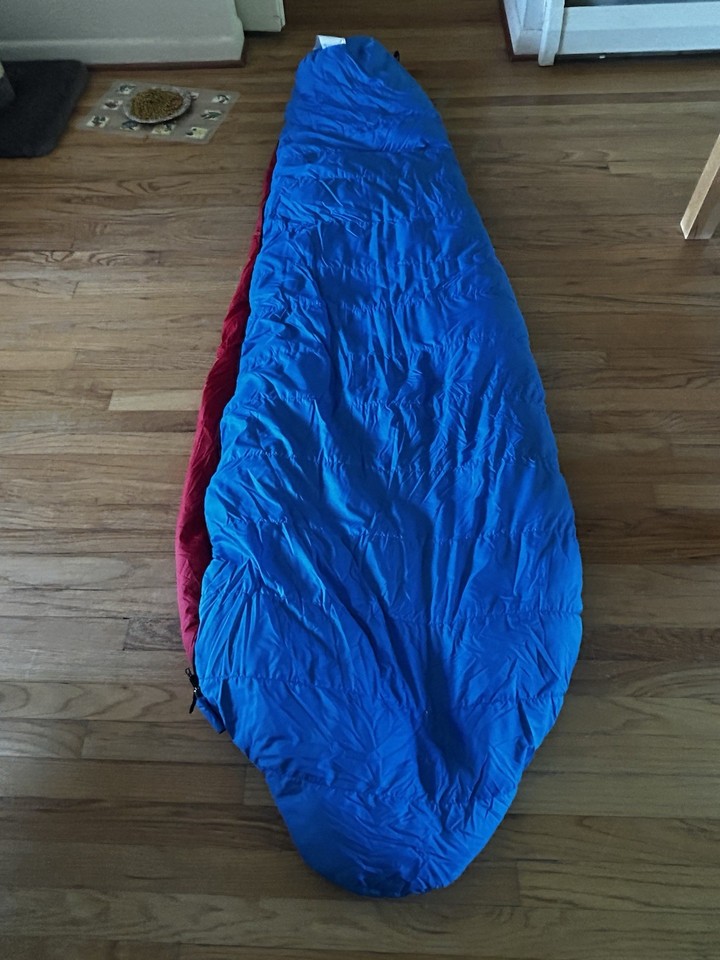 North Face Goose Down Sleeping Bag Blue Kazoo excellent condition | eBay