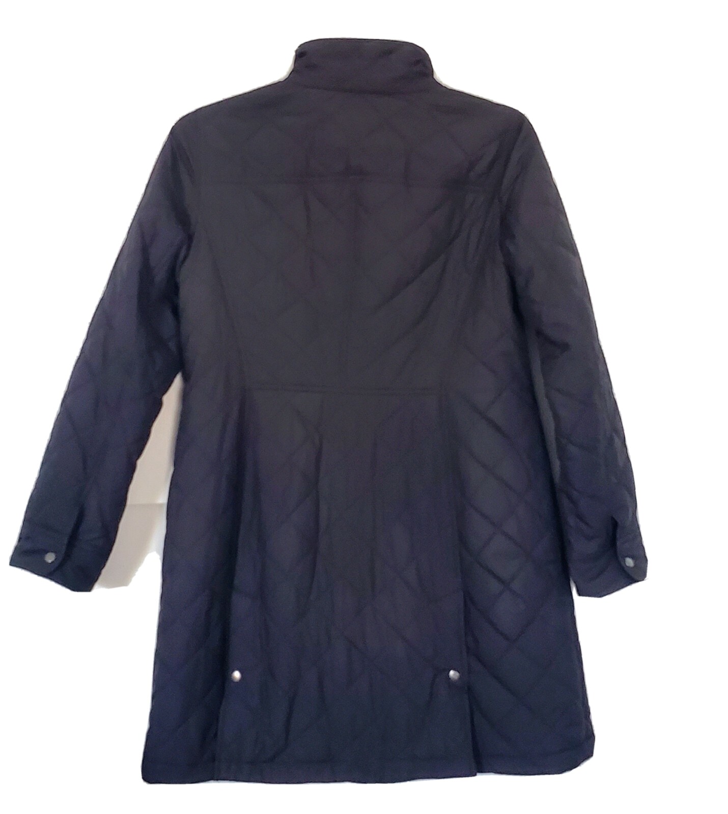 Talbots Black Long Quilted Puffer Coat Womens Sz 10… - Gem