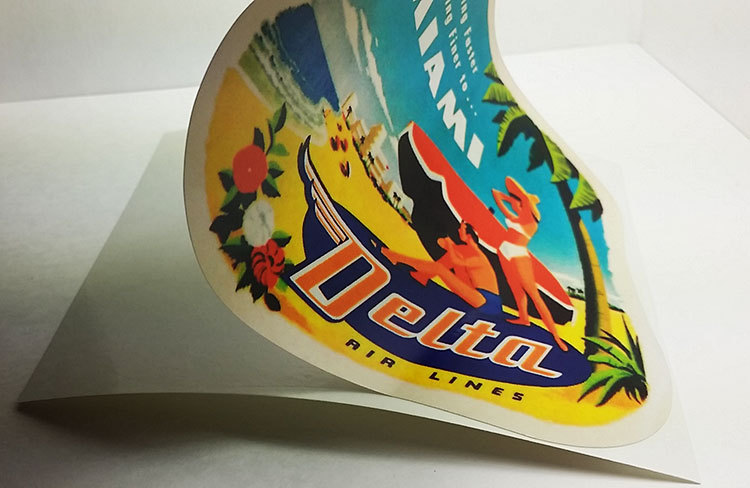 Delta Airlines Miami Vintage Style Travel Decal / Vinyl Sticker ...