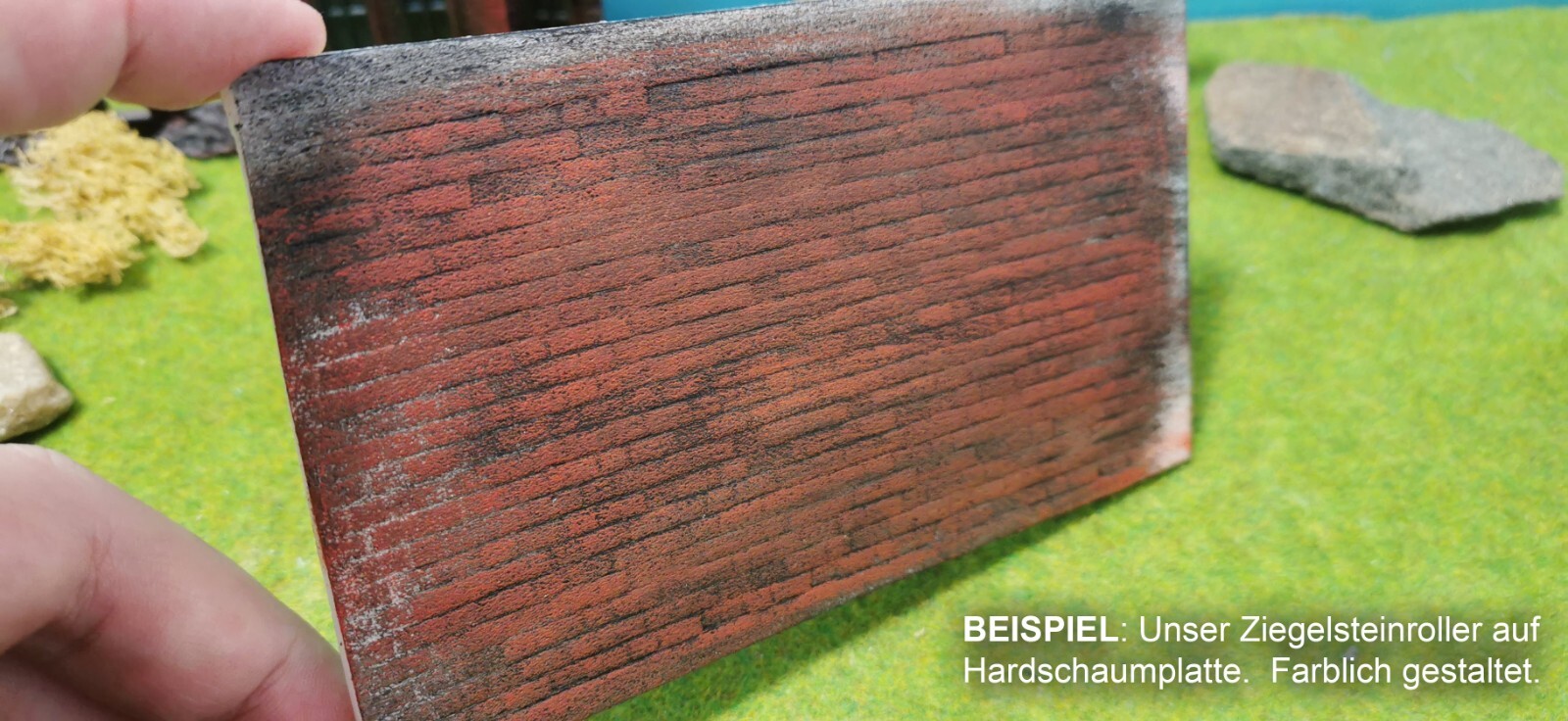 Sandroller Sand Strukturroller Strand Sandstruktur Modellbau 1:87 1:72 ...