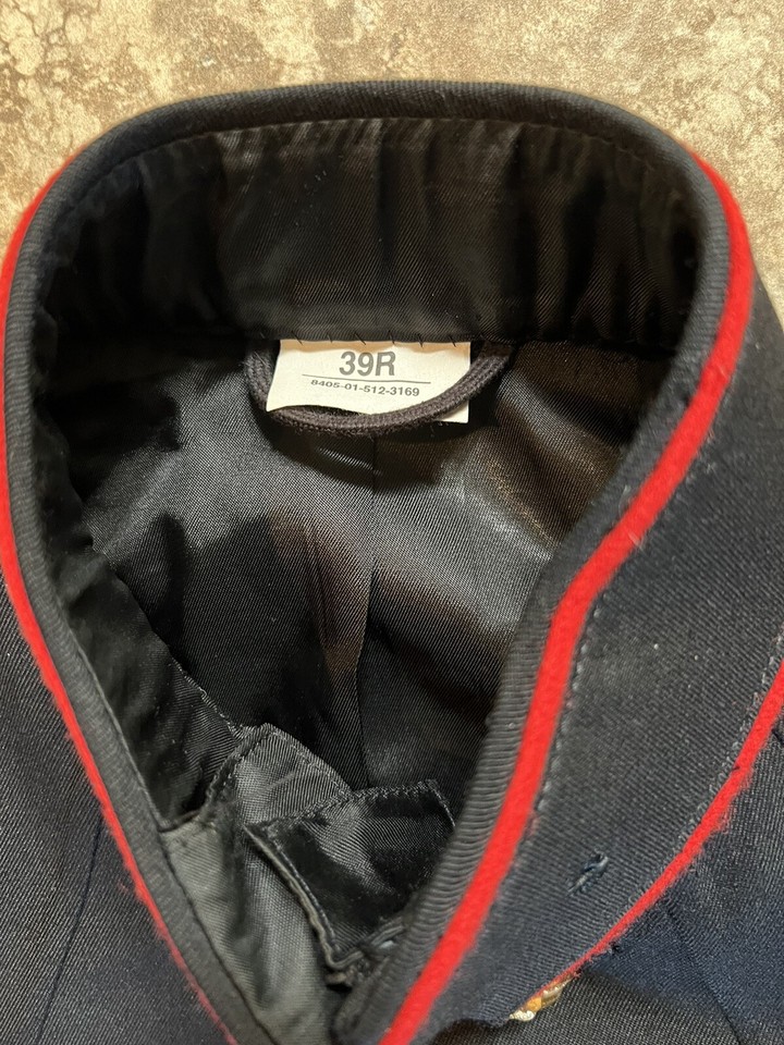 39 Regular USMC US MARINE CORPS DRESS BLUES JACKET With Lance Corporal ...