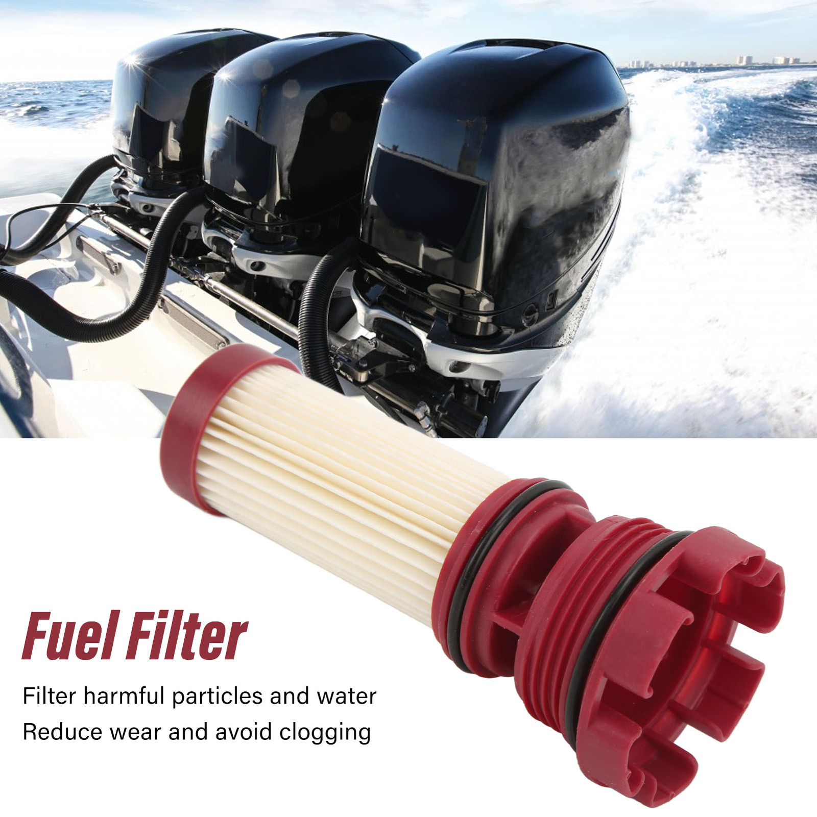 2PCS Fuel Filter 35 8M0060041 Yacht Outboard Engine Accessories for ...