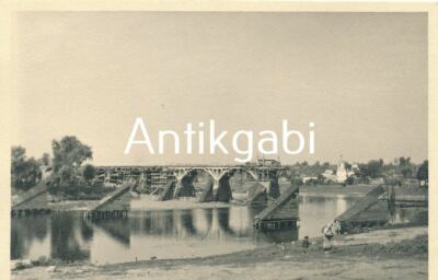 Foto WK2 Osten Weißrussland Mahiljou Mogiljow Brückenbau Bau C1.10 | eBay