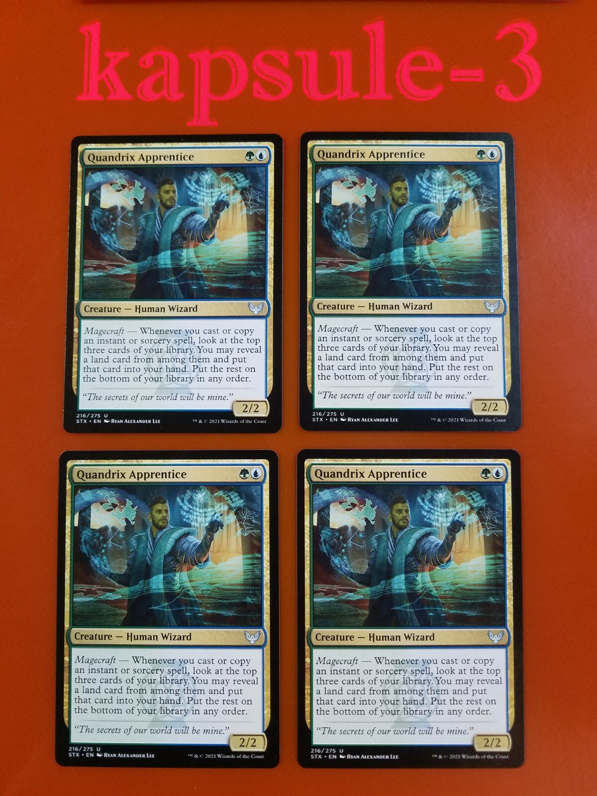4x Quandrix Apprentice | Strixhaven School of Mages | MTG Magic Cards | eBay