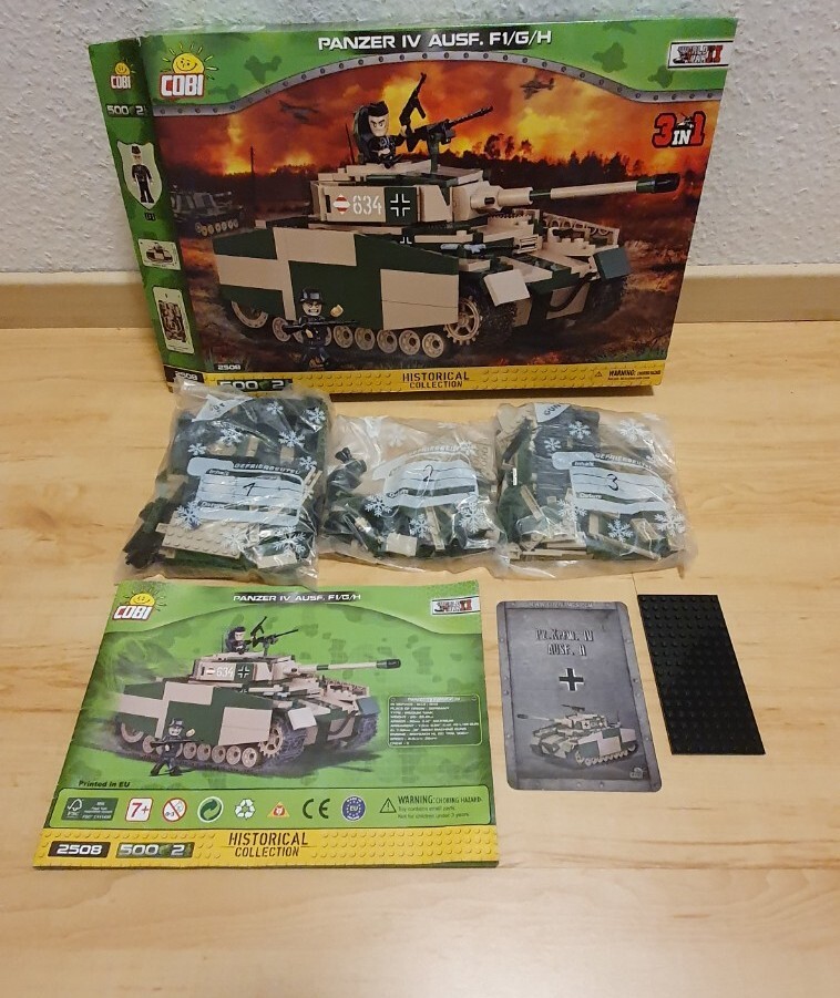 Cobi 2508 - Panzer IV Ausf. F1/G/H mit Schürzen 3 in 1 inkl BA & OVP | eBay