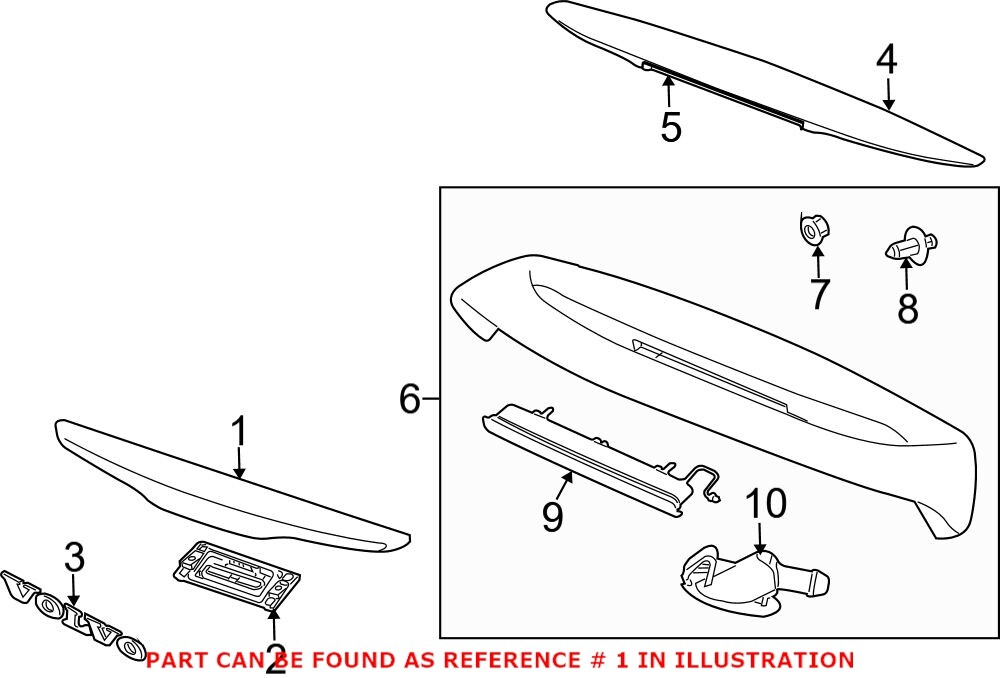 Genuine OEM Liftgate Pull Handle for Volvo 30657234 | eBay