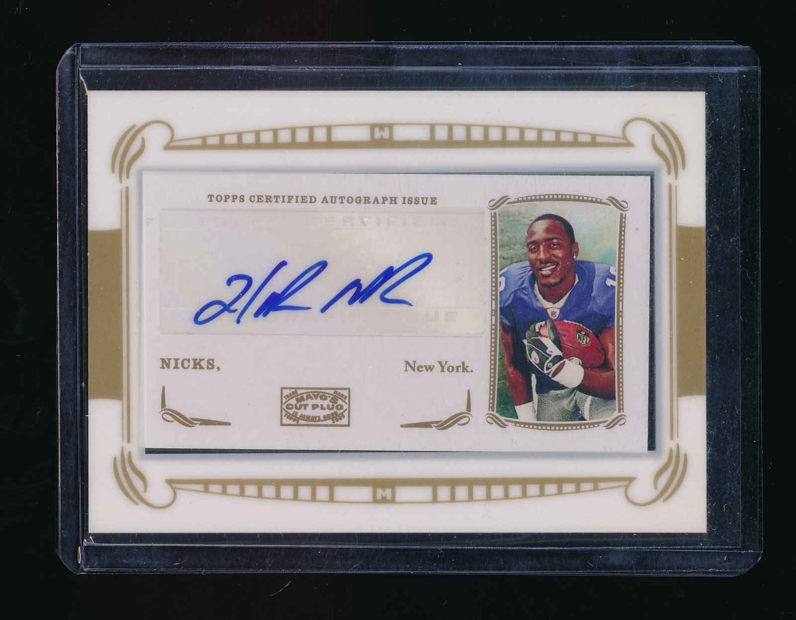 HAKEEM NICKS 2009 TOPPS MAYO AUTOGRAPH RC AUTO *NEW YORK GIANTS* | eBay