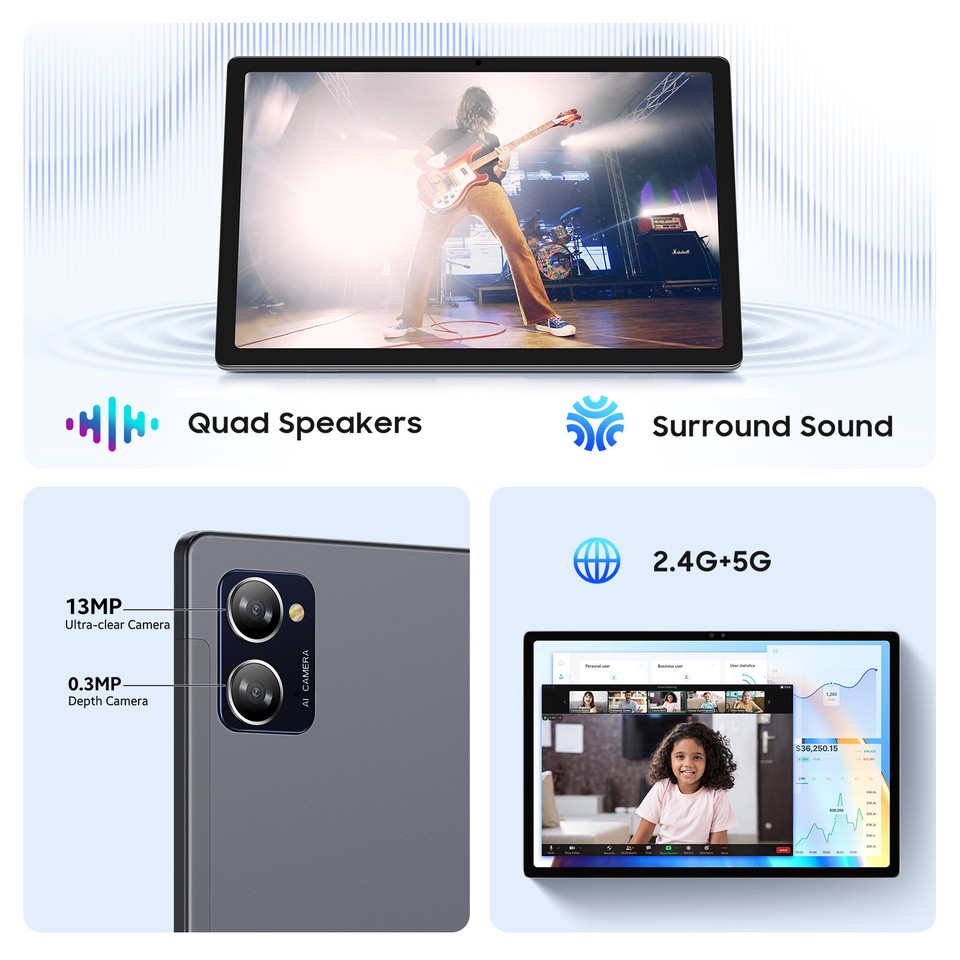 CHUWI 10.1 inch Android 11 Tablet Unisoc T618 Octa Core 6G+128G 4G LTE ...