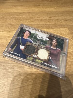 2017 Topps Walking Dead Dual Costume Relic Wardrobe Card Glenn Rhee ...