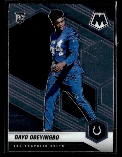 2021 Panini Mosaic #357 Dayo Odeyingbo Rookie Card Indianapolis Colts ...