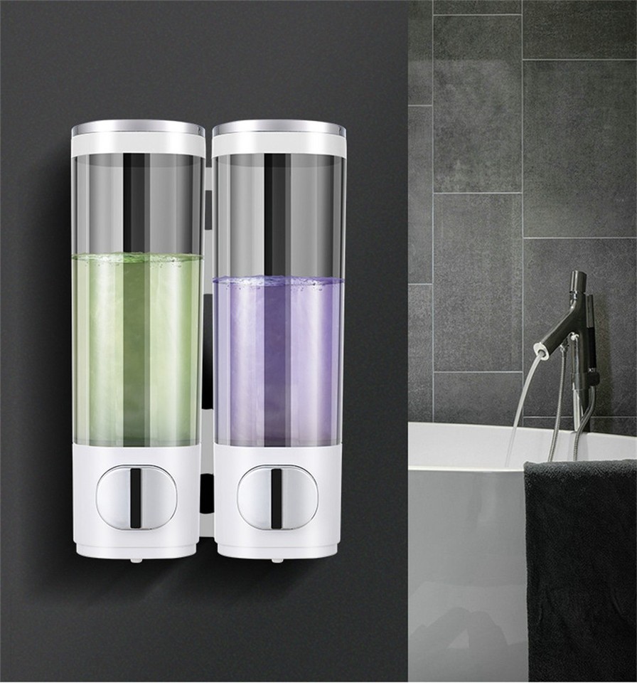 Dispenser di Sapone da Parete con Capacità 300ML per Accessori Doccia ...