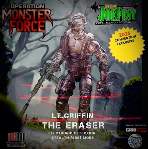 Monster Force Lt Griffin ERASER EDS Mode GI JOE JoeFest Exclusive Rare ...