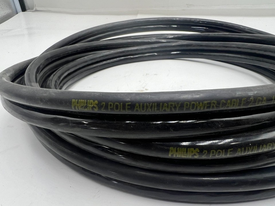 Phillips PHM42FL212 2-Pole Auxiliary Power Cable 2GA 150DCA Max Black ...