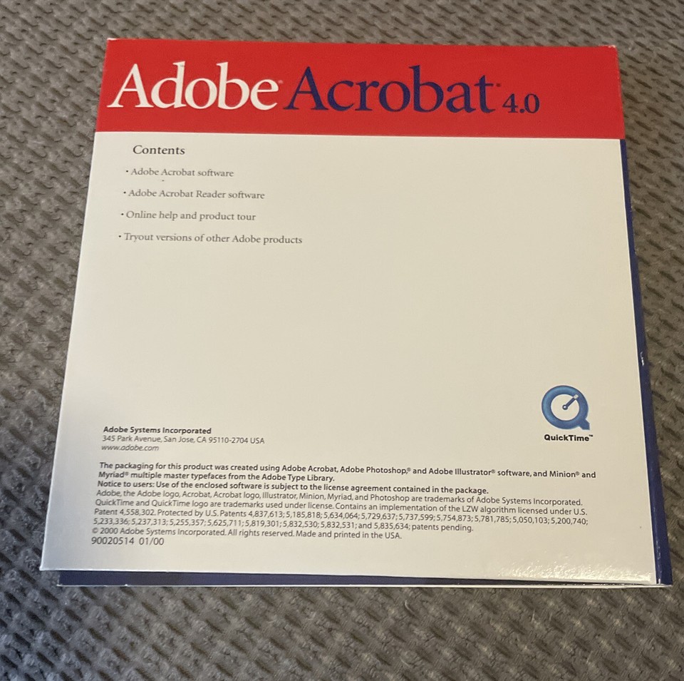 Adobe Acrobat Reader 4.0 CD W/ Serial Number For Mac | eBay
