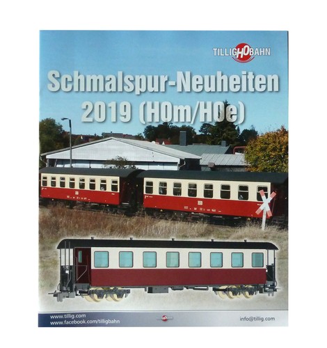 Tillig H0m / H0e Schmalspur Bahn Neuheitenprospekt 2019 im Maßstab 1:87 ...