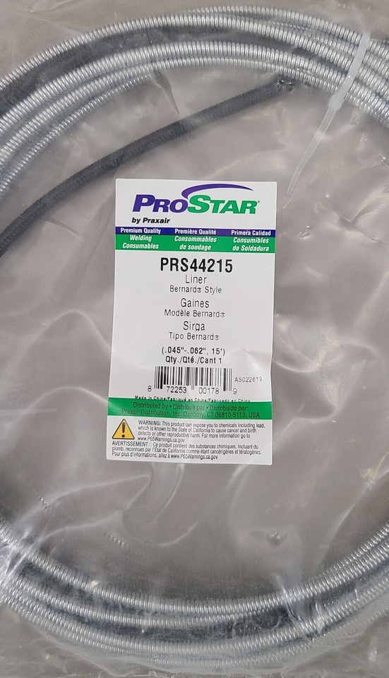 PROSTAR MIG GUN LINER 15' PRS44215 .045"-.062", 15' | eBay