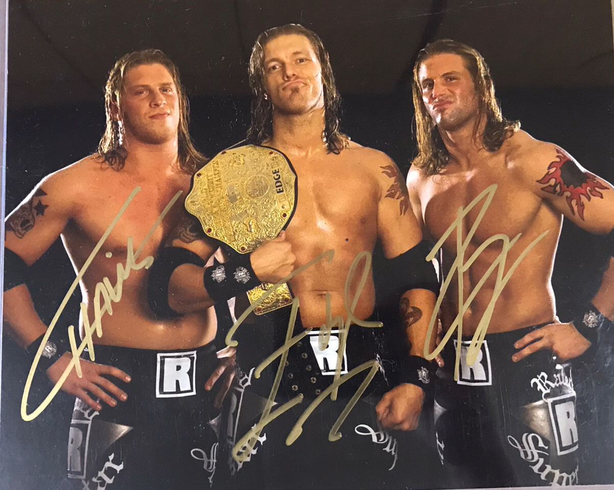 Edgeheads EDGE Zack Ryder Curt Hawkins Promo AUTOGRAPHED signed WWE AEW ...