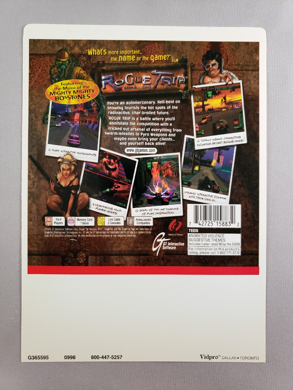 Rogue+Trip%3A+Vacation+2012+%28Sony+PlayStation+1%2C+1998%29 for sale ...