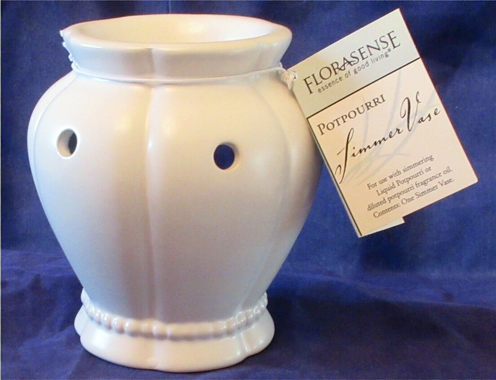 Florasense Oil Warmer Burner Potpourri Simmer Holder White New | eBay