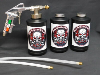 FLUID FILM PRO UNDERCOAT RUST PROOFING SPRAY GUN KIT WANDS Qts. Made in ...
