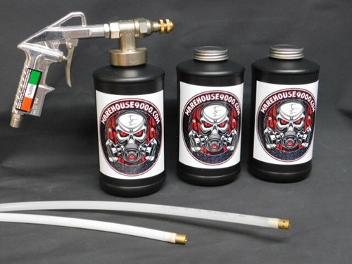 FLUID FILM PRO UNDERCOAT RUST PROOFING SPRAY GUN KIT WANDS Qts. Made in ...