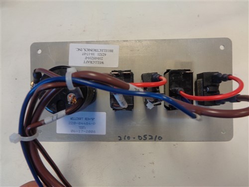 WELLCRAFT 360 ALUMINUM IGNITION & SWITCH PANEL OFF WHITE 8" X 4" MARINE ...
