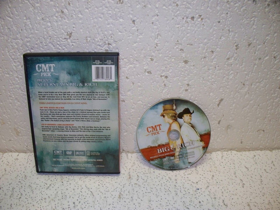 Big & Rich CMT Pick DVD Out of Print Big Kenny | eBay