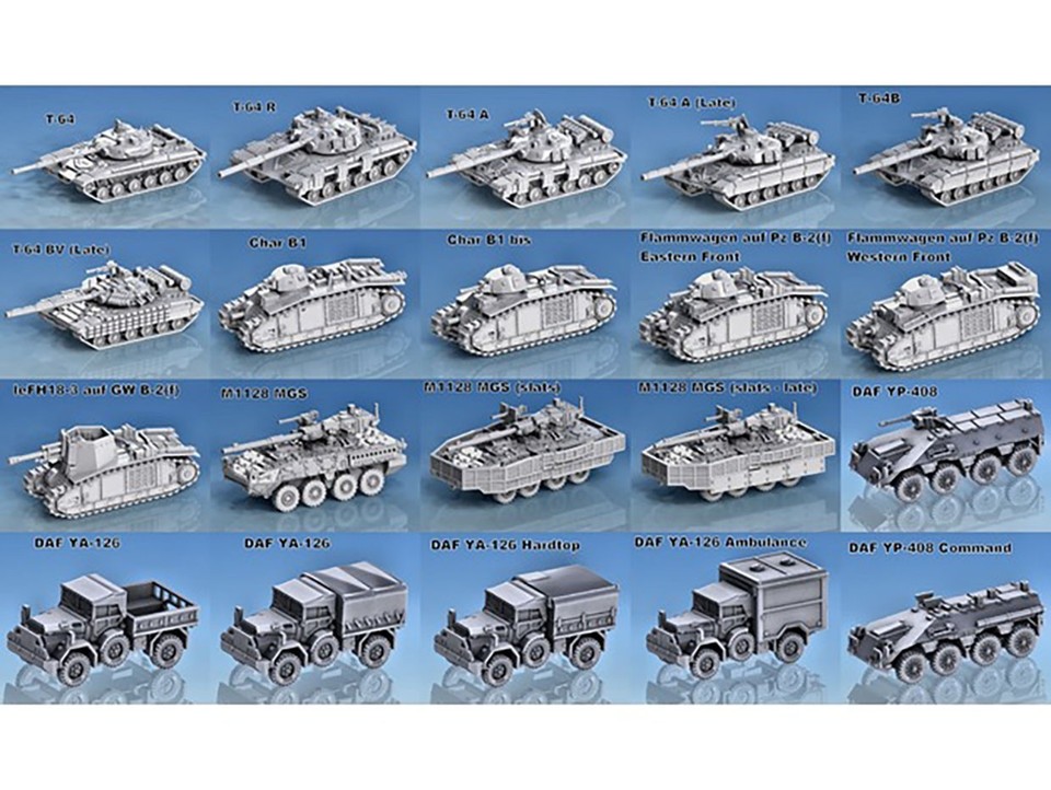 1:87 HO 3D printed Military Tank models 100's to Choose from (P1) | eBay