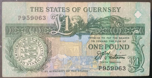 1991 GUERNSEY PAPER MONEY - ONE POUND BANKNOTE! | eBay
