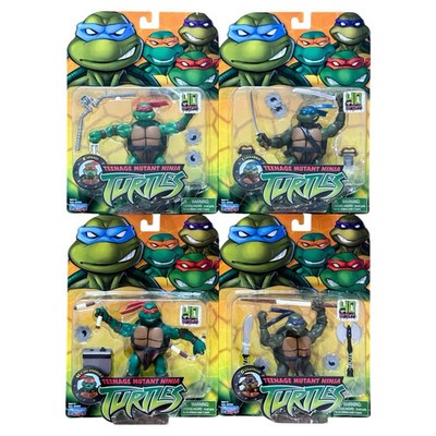 Teenage Mutant Ninja Turtles Classic 2003 Turtles Action Figure RETRO 4 ...