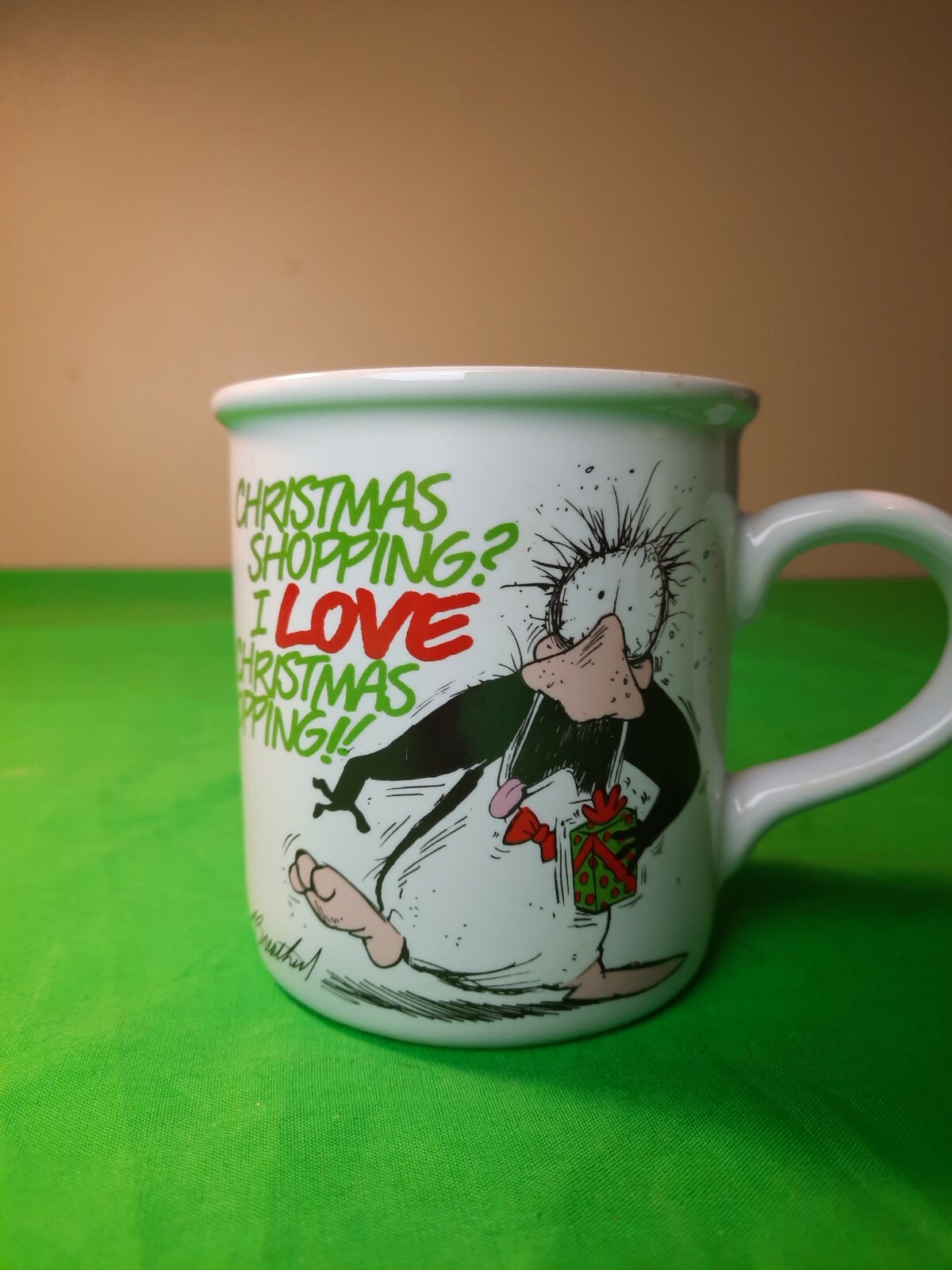 Bloom County Opus N Bill Mug Christmas Shopping I Love Christmas ...