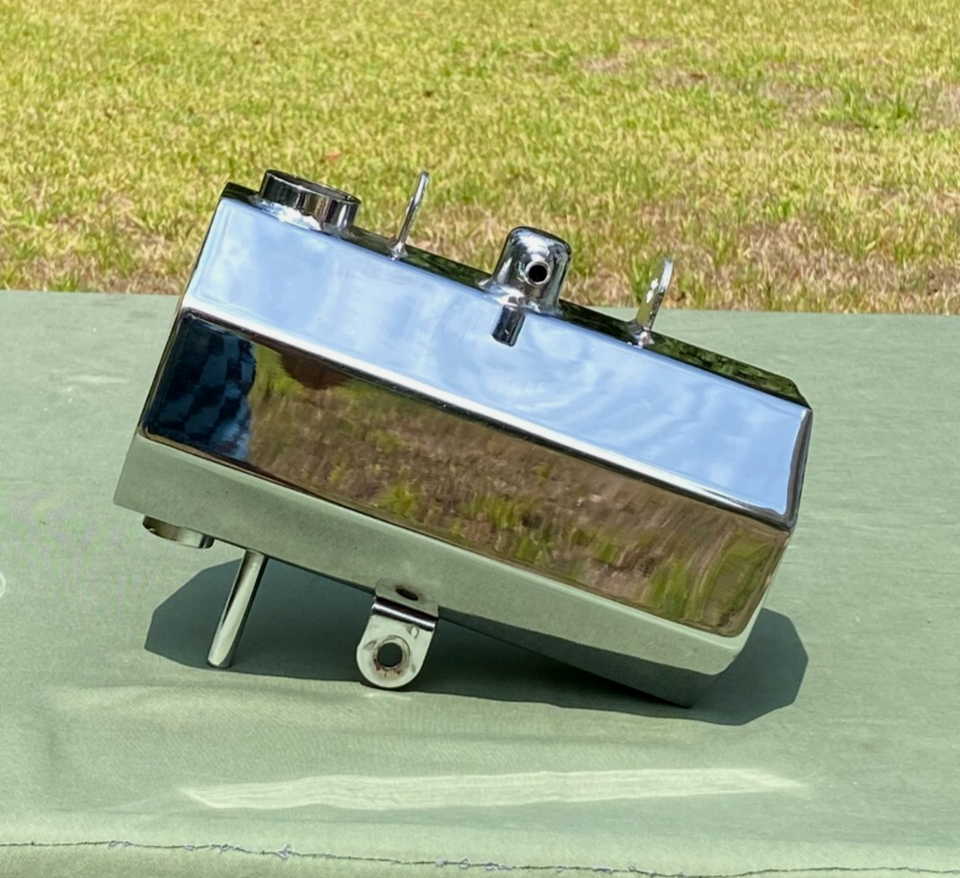 Santee Triumph Chopper Hexagon Oil Tank Bag BSA British Ridgid Frame ...
