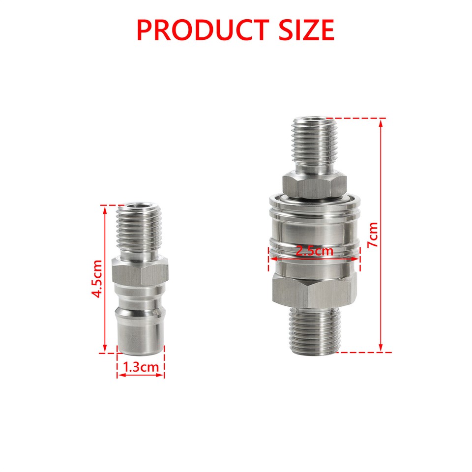 M16-M14 Hydraulic Attachment Fittings Quick Connect Adapters For Mini ...