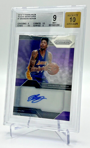2016-17 Panini Prizm #1 BRANDON INGRAM Rookie Signatures RC Auto BGS 9 ...