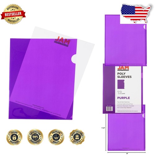 Flexible Plastic Sleeves - 9x11.5 Letter Size - Perfect for Documents ...