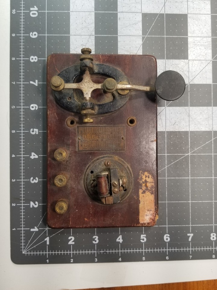 Telegraph Key Signal Electric Mfg. Co. Buzzer & Key On Board R-68 | eBay