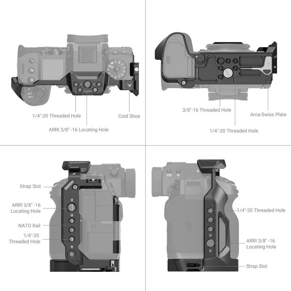 NATO Top Handle SmallRig Cage For Fujifilm X-H2 / X-H2S 3934B Battery Grip