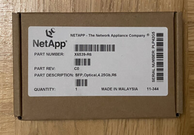 NetApp X6539-R6 SFP, Optical, 4.25Gb, NEU (Versiegelt) | eBay.de