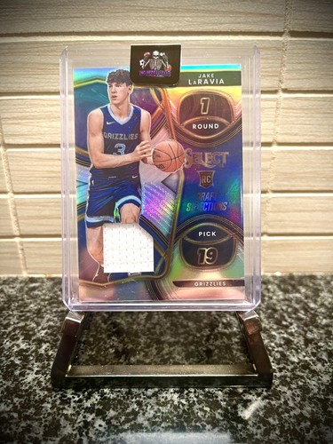 2022-23 Select JAKE LARAVIA Draft Selections Materials Silver Prizm RC ...