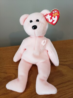 Ty Beanie Baby CURE the Bear (Breast Cancer Awareness Bear) | eBay