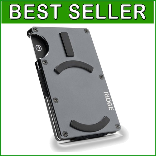 Ridge Wallet Gunmetal - MagSafe Compatible Slim RFID Blocking Wallet ...