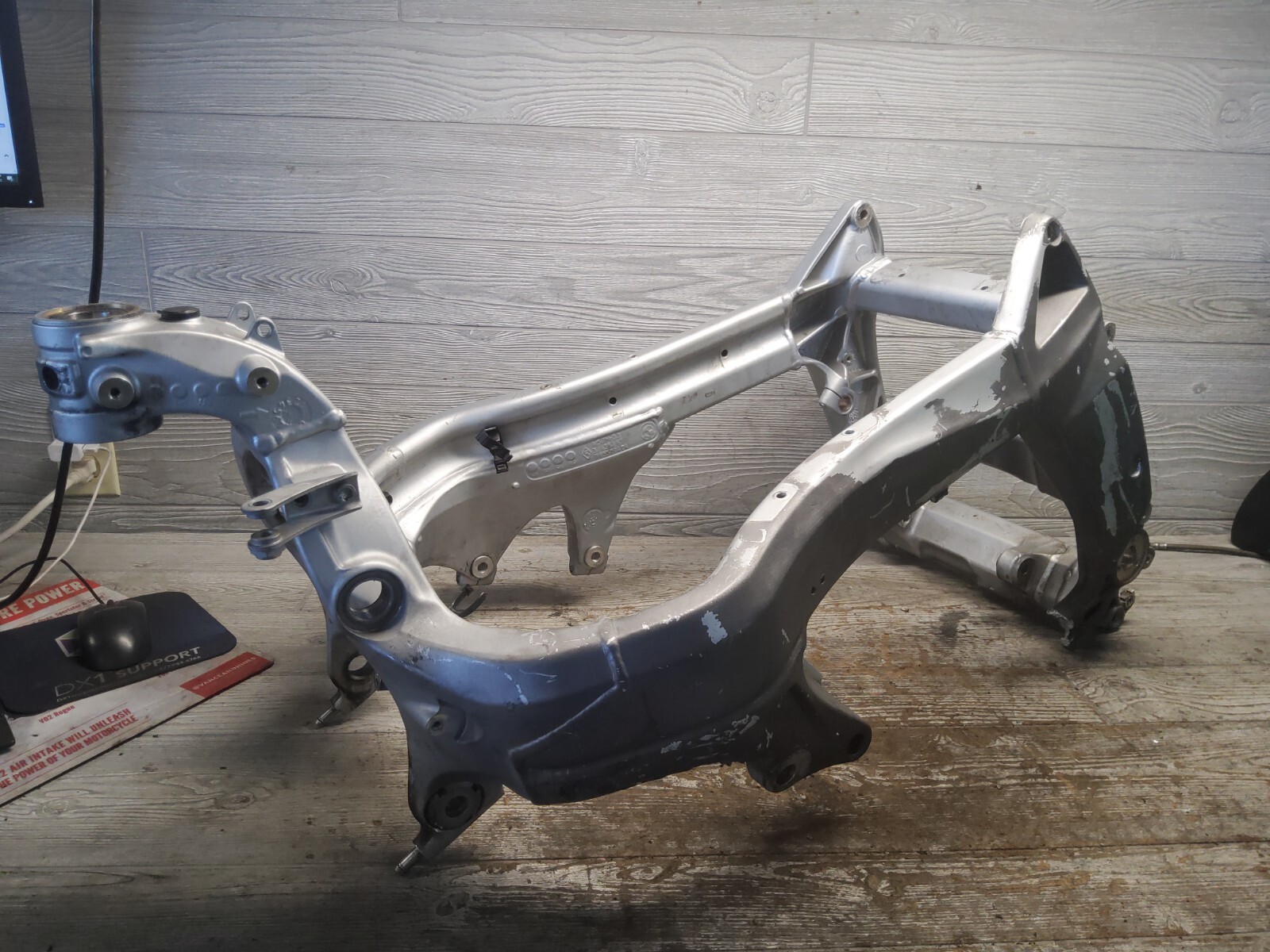 2005 05 04-08 BMW K1200S K1200 MAIN FRAME CHASSIS SILVER BOS ONLY | eBay