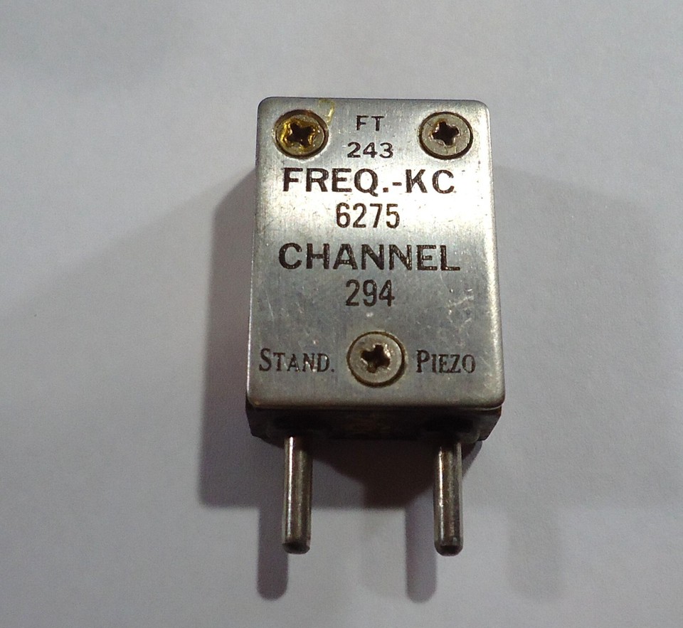 FT-243 Radio Crystal 6275 KHz - .093 Pins - Stand Piezo - Channel 294 ...