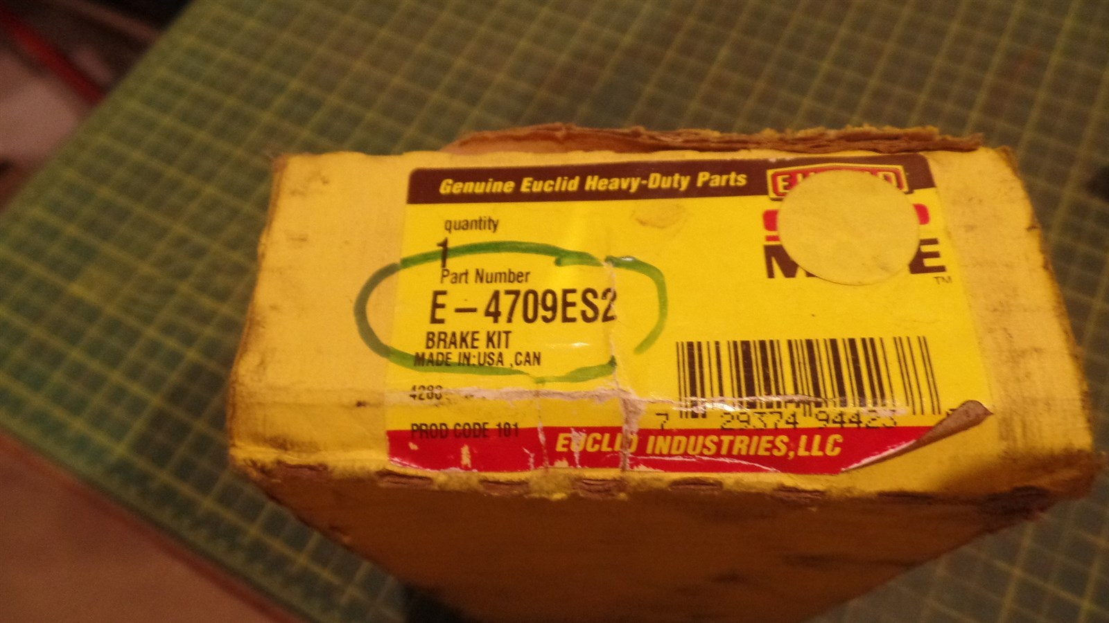 GENUINE EUCLID E-4709ES2 BRAKE REPAIR KIT ASSEMBLY, E4709ES2, NIB, N.O ...